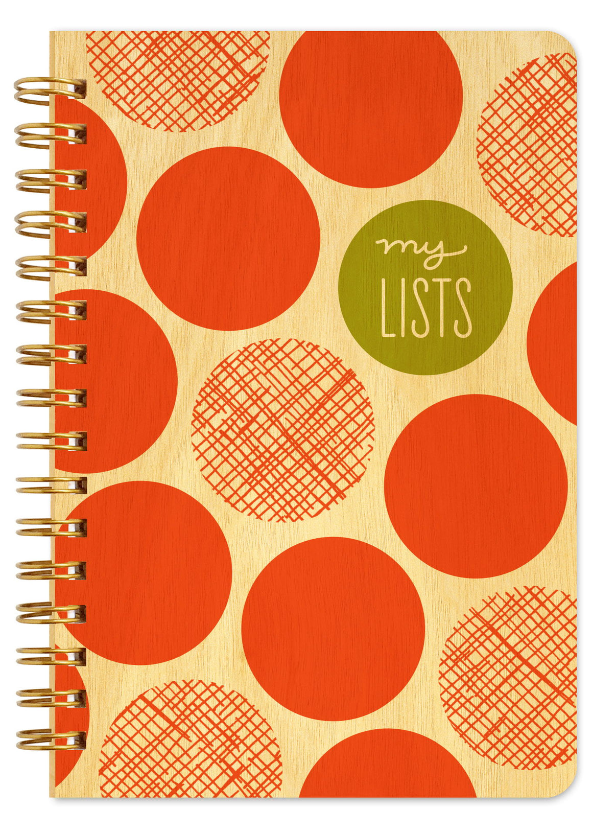 Big Dots Lists Pocket-Size Wood Notebook – Night Owl Paper Goods